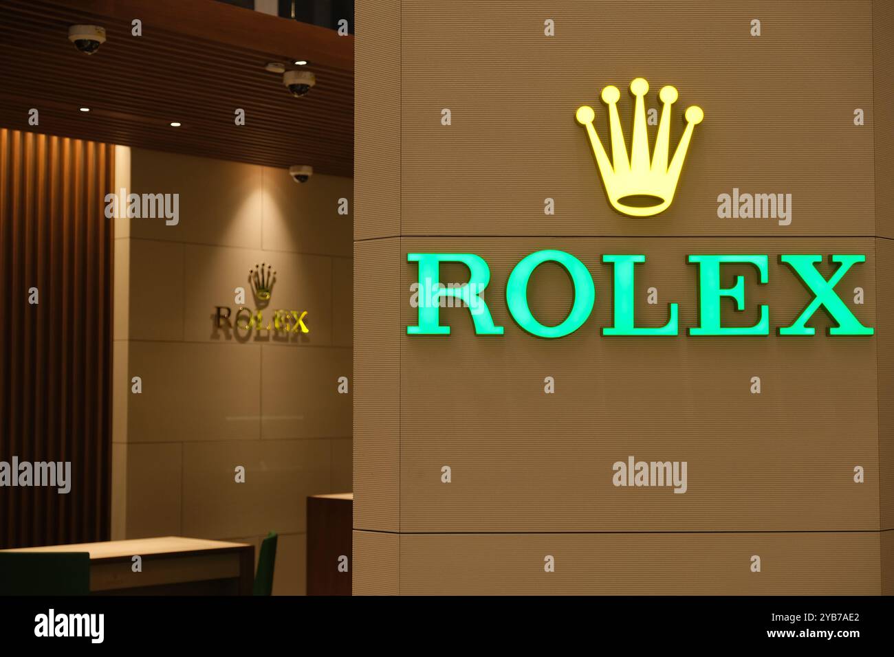 Shanghai,China-Feb. 23rd 2023: Rolex retail store and brand logo Stock ...
