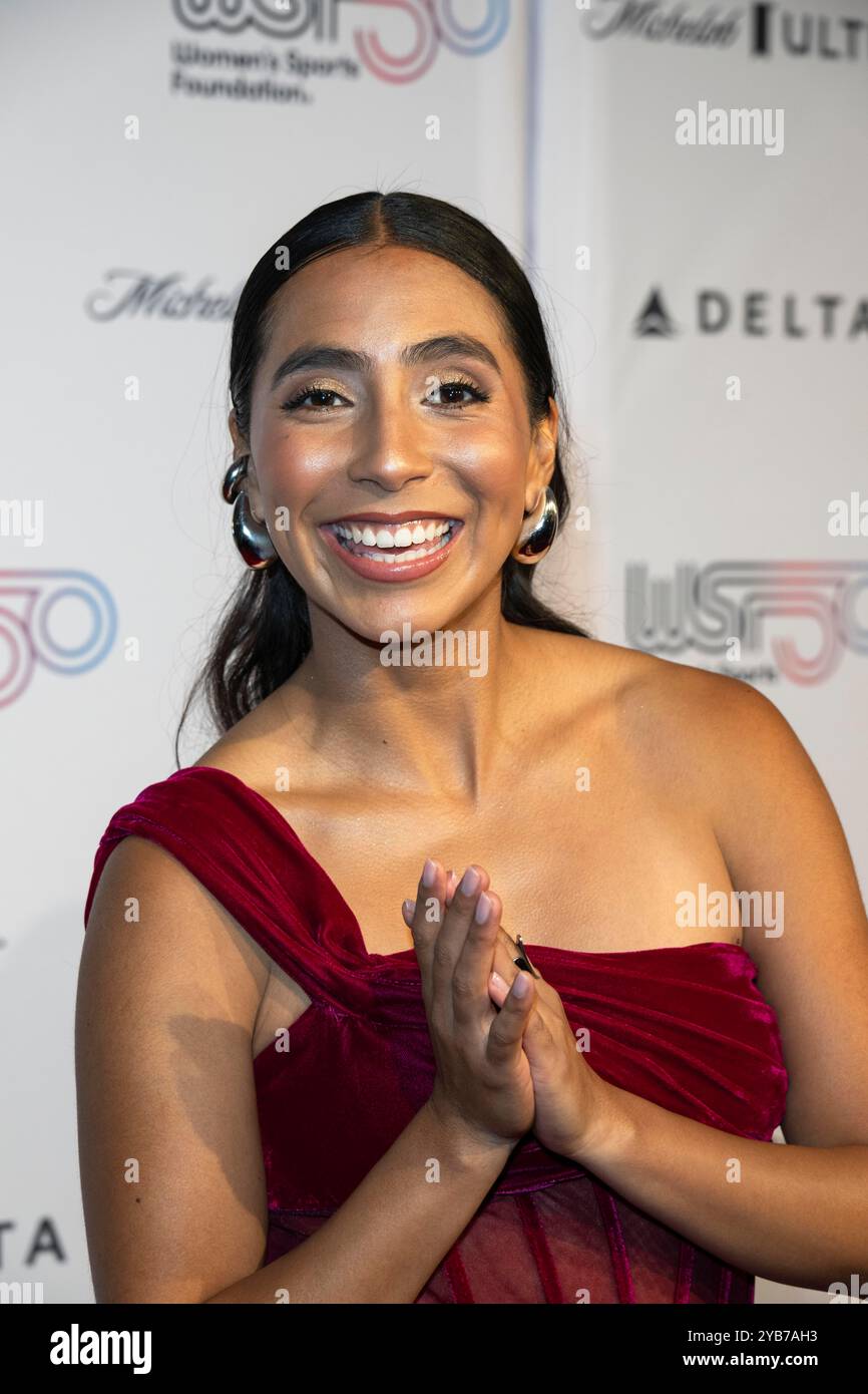 New York, USA. 16th Oct, 2024. Diane Flores attends the 2024 Women's ...