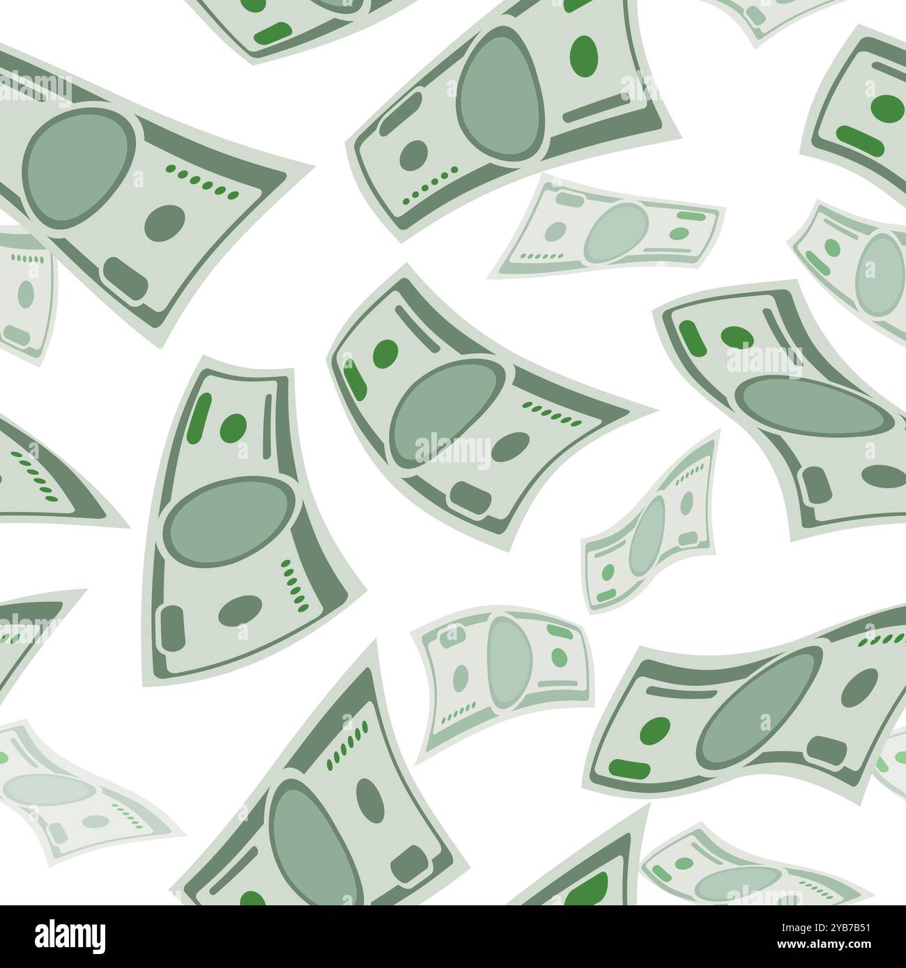Falling dollar bills seamless pattern. Wealth background Stock Vector ...