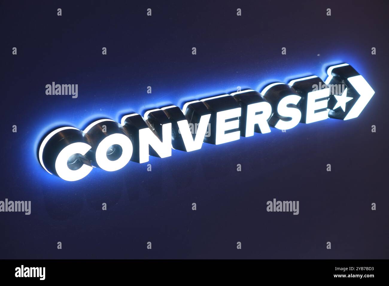 Shanghai,China-March 11th 2023: Converse brand logo sign Stock Photo ...