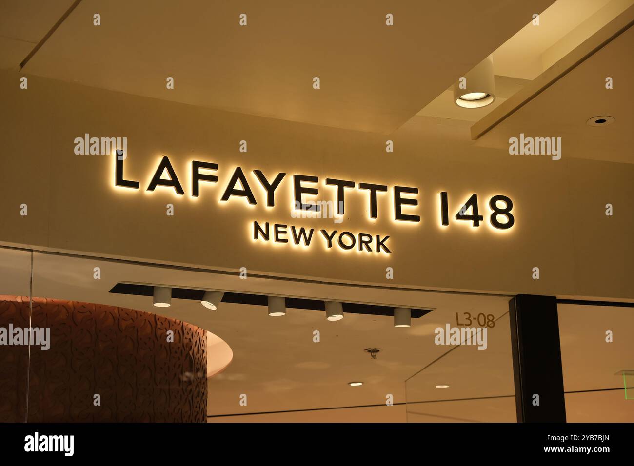 Shanghai,China-April 1st 2023: Lafayette 148 store brand logo sign ...