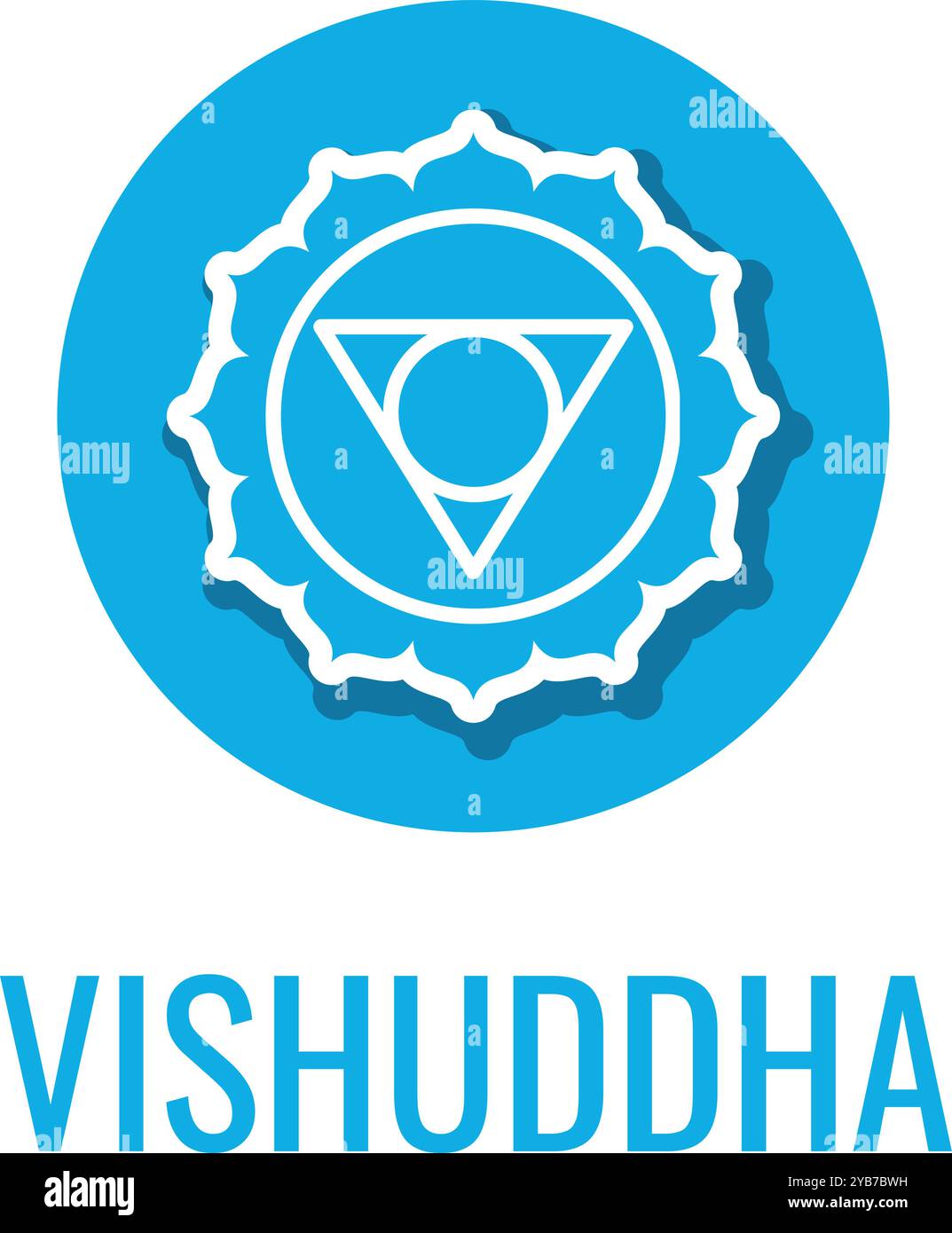 Vishuddha logo. Sacred indian symbol. Zen sign Stock Vector Image & Art ...