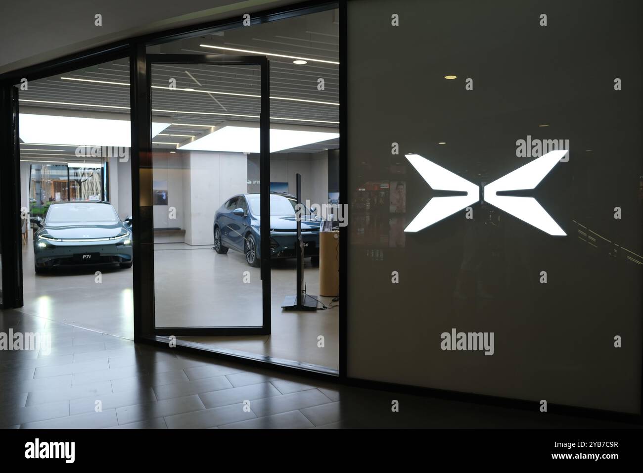 Shanghai,China-August 2nd 2023: Xpeng Motors electric car retail store ...