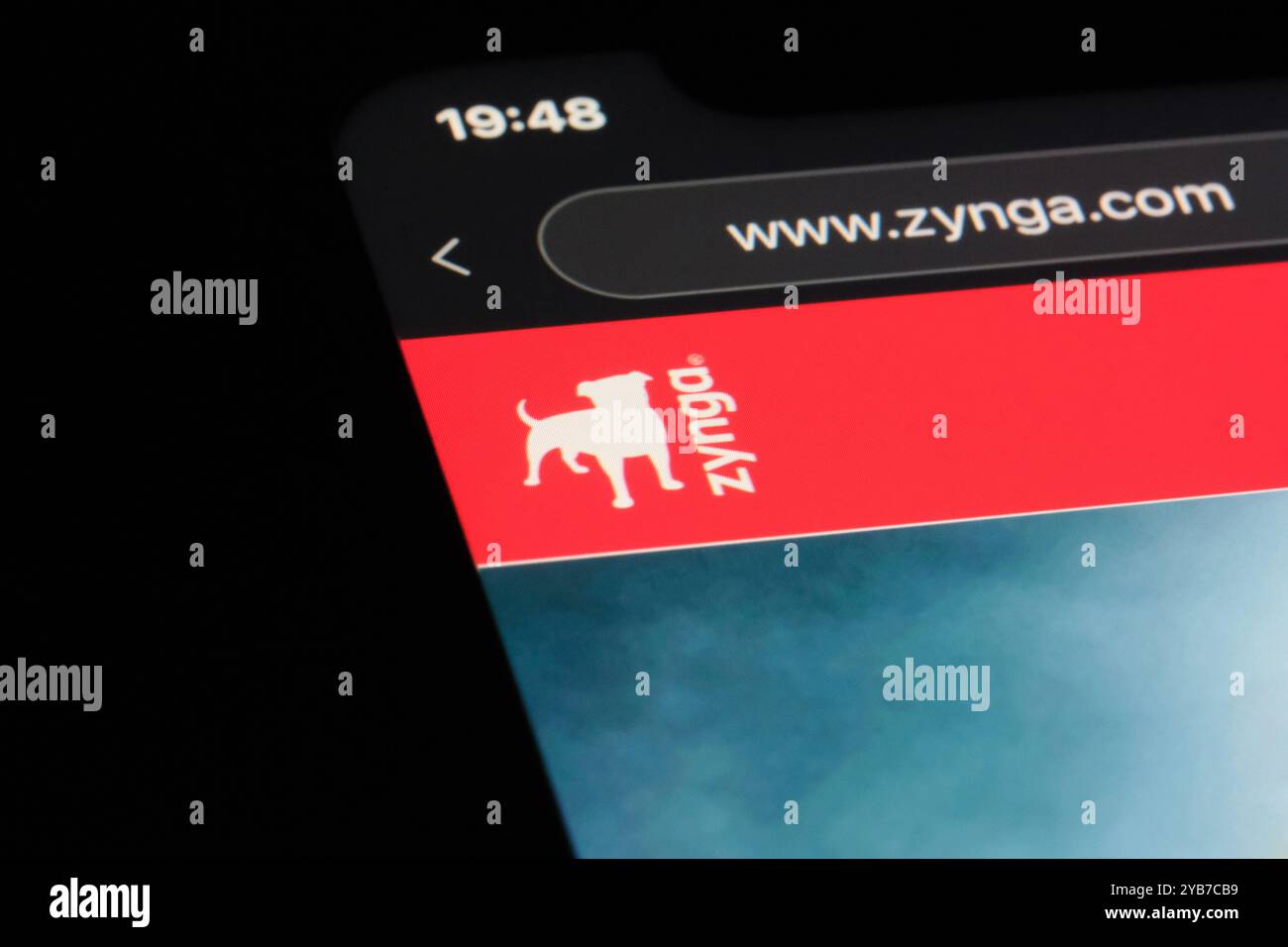 Zynga brand logo on official website. American video game company Stock Photo - Alamy