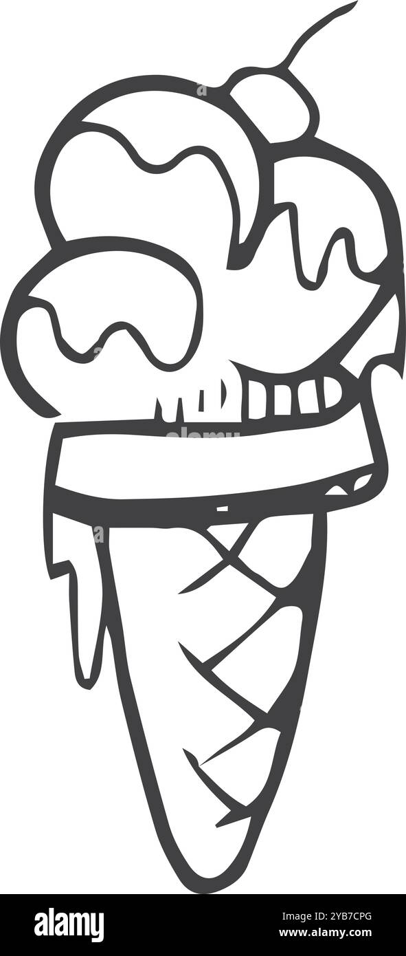 Ice waffle Black and White Stock Photos & Images - Alamy