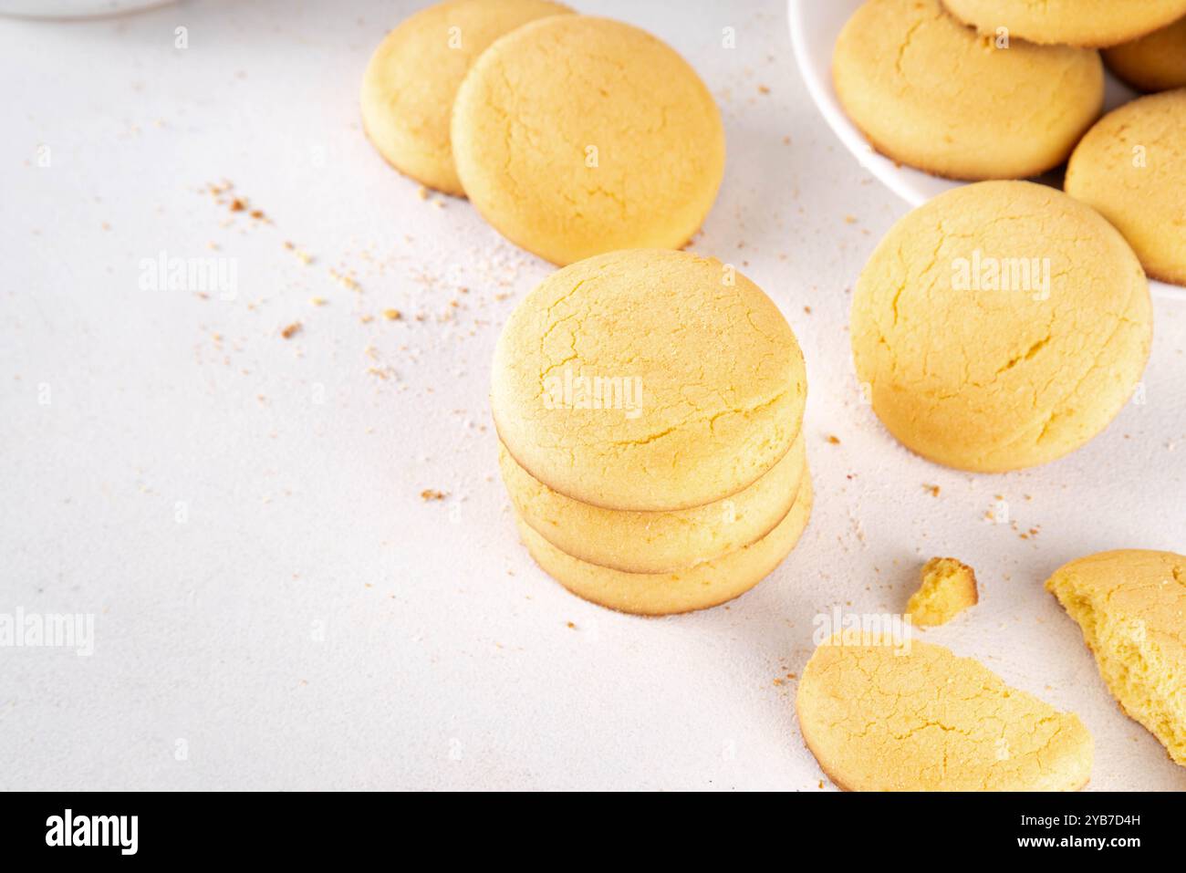 Homemade classic shortbread sugar cookies, traditional english tea ...