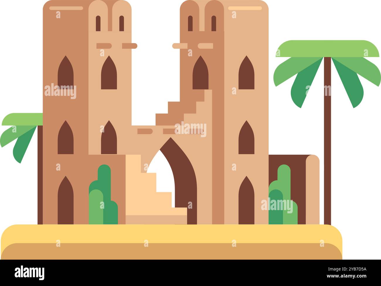 Ancient islamic architecture Stock Vector Images - Alamy