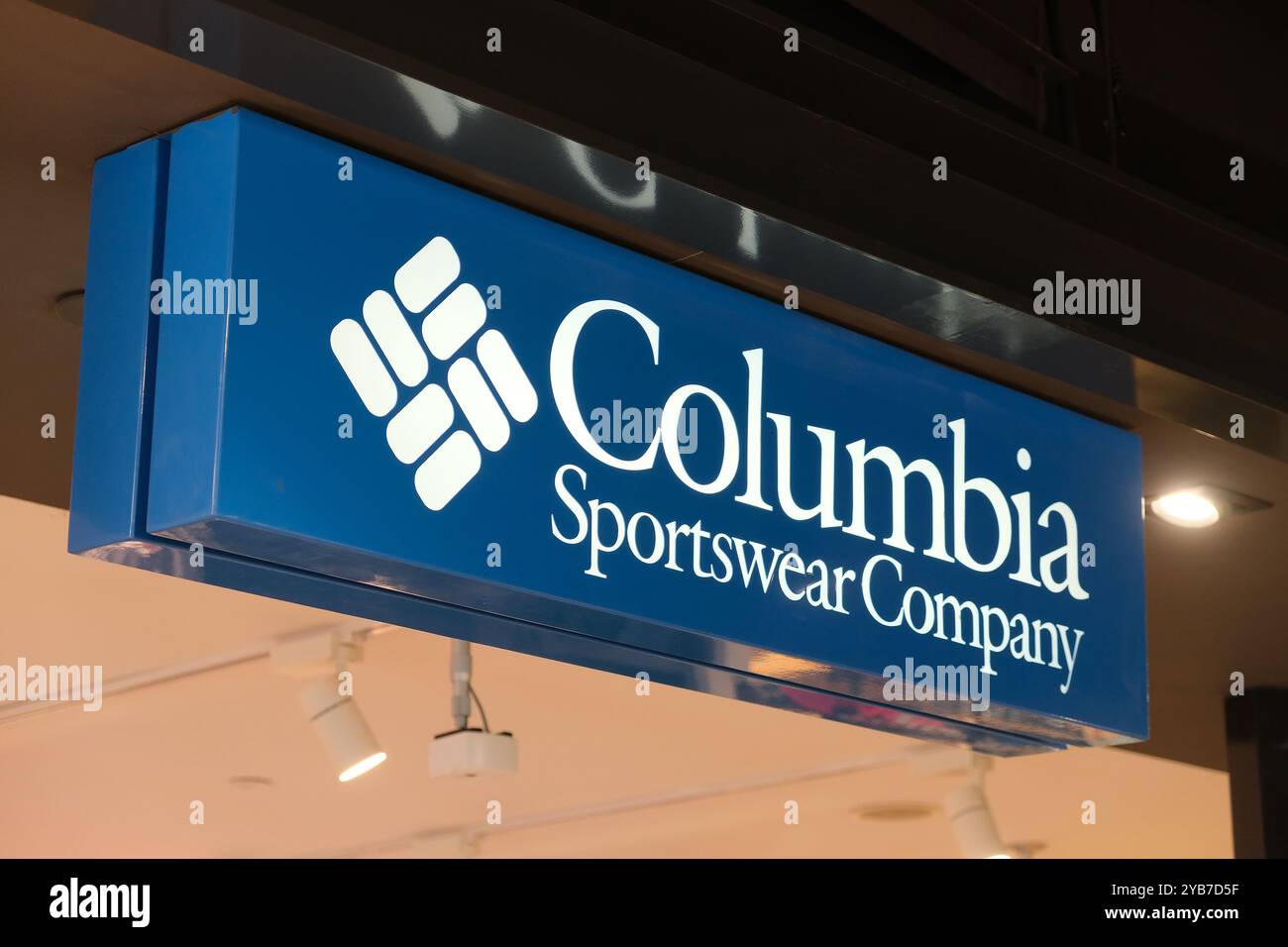 Shanghai,China-Feb. 25th 2023: Columbia Sportswear Company store sign ...
