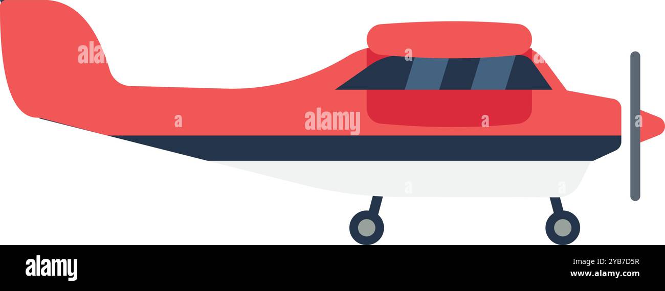 Vintage aircraft side view. Retro plane icon Stock Vector Image & Art ...