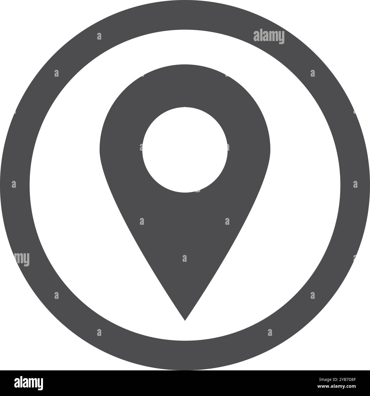 Geo pin black icon. Navigation symbol. Location sign Stock Vector Image ...