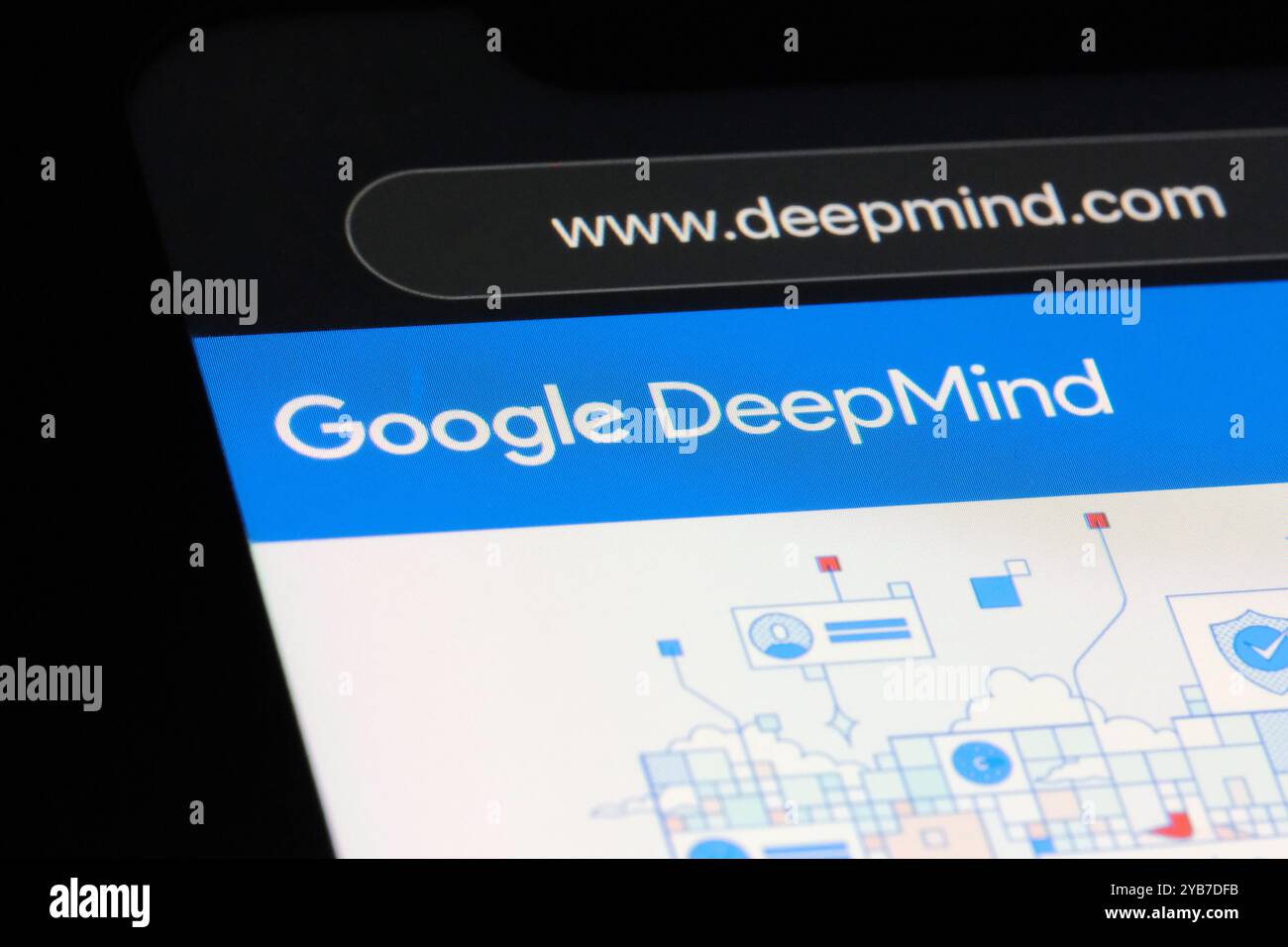 Google DeepMind logo on official website. AI company Stock Photo - Alamy