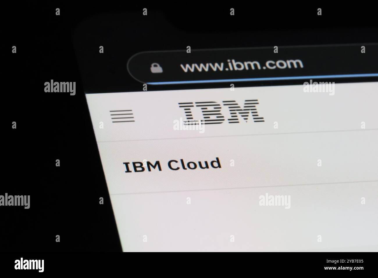 IBM Cloud brand logo sign on official website Stock Photo - Alamy