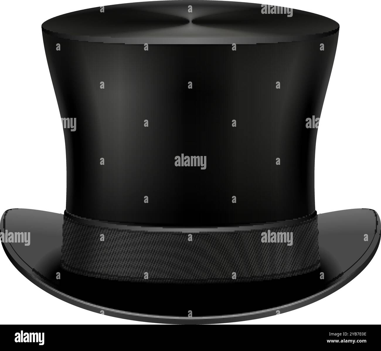 Male top hat realistic mockup. Gentleman cylinder Stock Vector Image ...