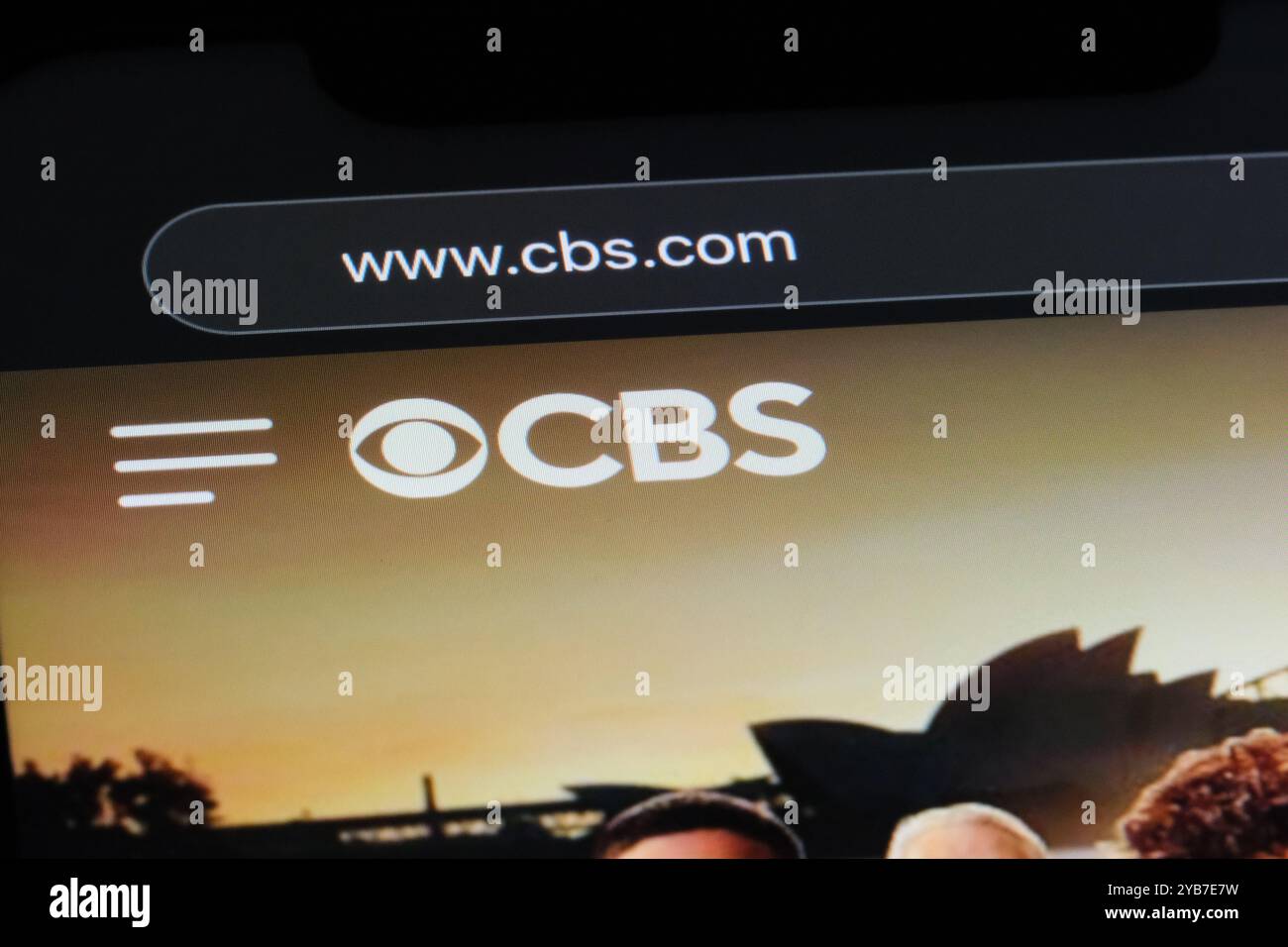 CBS Broadcasting company brand logo on official website Stock Photo - Alamy