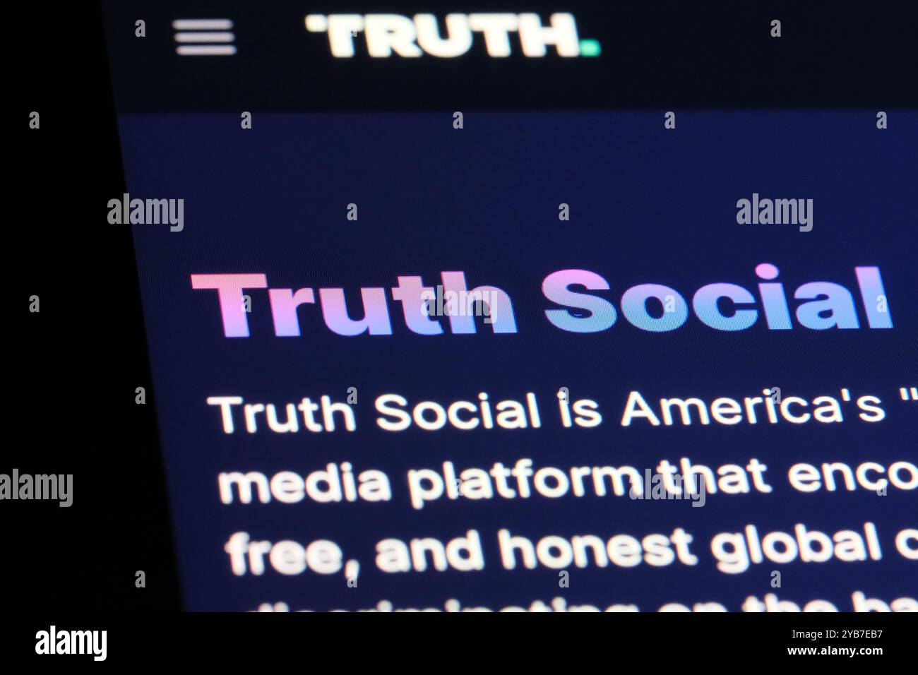 Truth social logo hi-res stock photography and images - Alamy