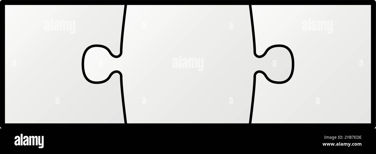 Three puzzle pieces jigsaw game template Stock Vector Image & Art - Alamy