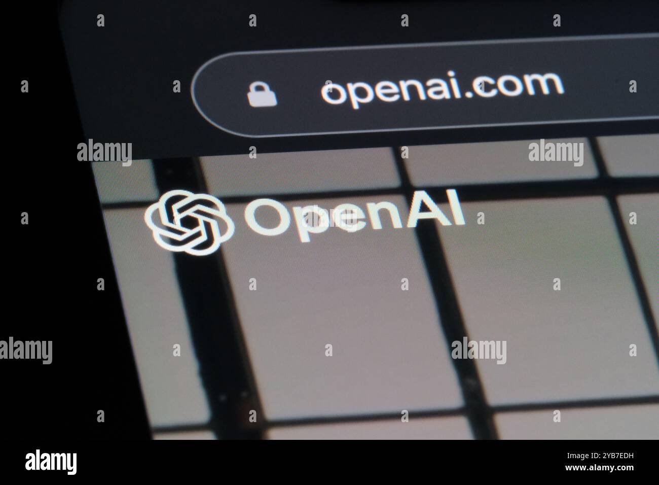 OpenAI company brand logo sign on official website Stock Photo - Alamy