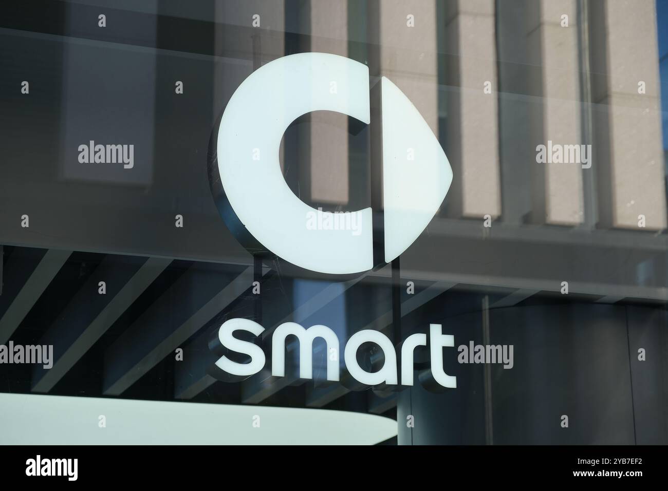 Smart Automobile company brand logo sign. automotive marque Stock Photo ...