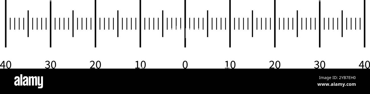 Measurement scale. Length size calibration ruler grid Stock Vector ...