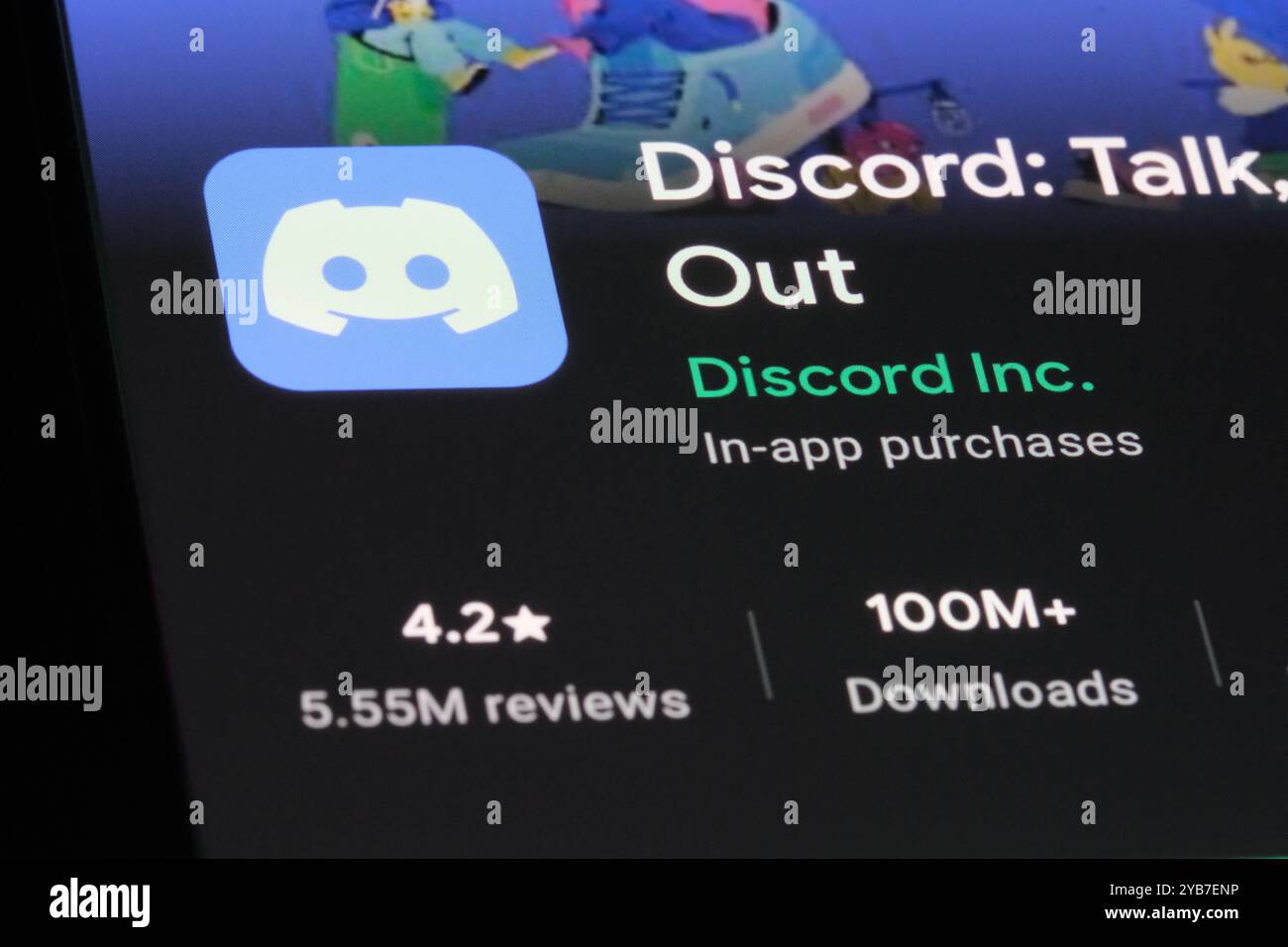 Discord app icon and company brand logo sign Stock Photo - Alamy