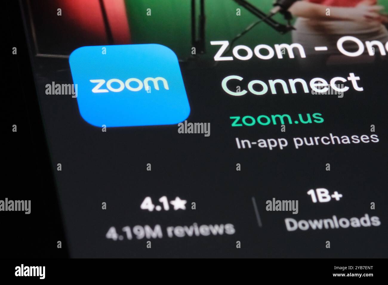 Zoom app icon and brand logo sign Stock Photo - Alamy