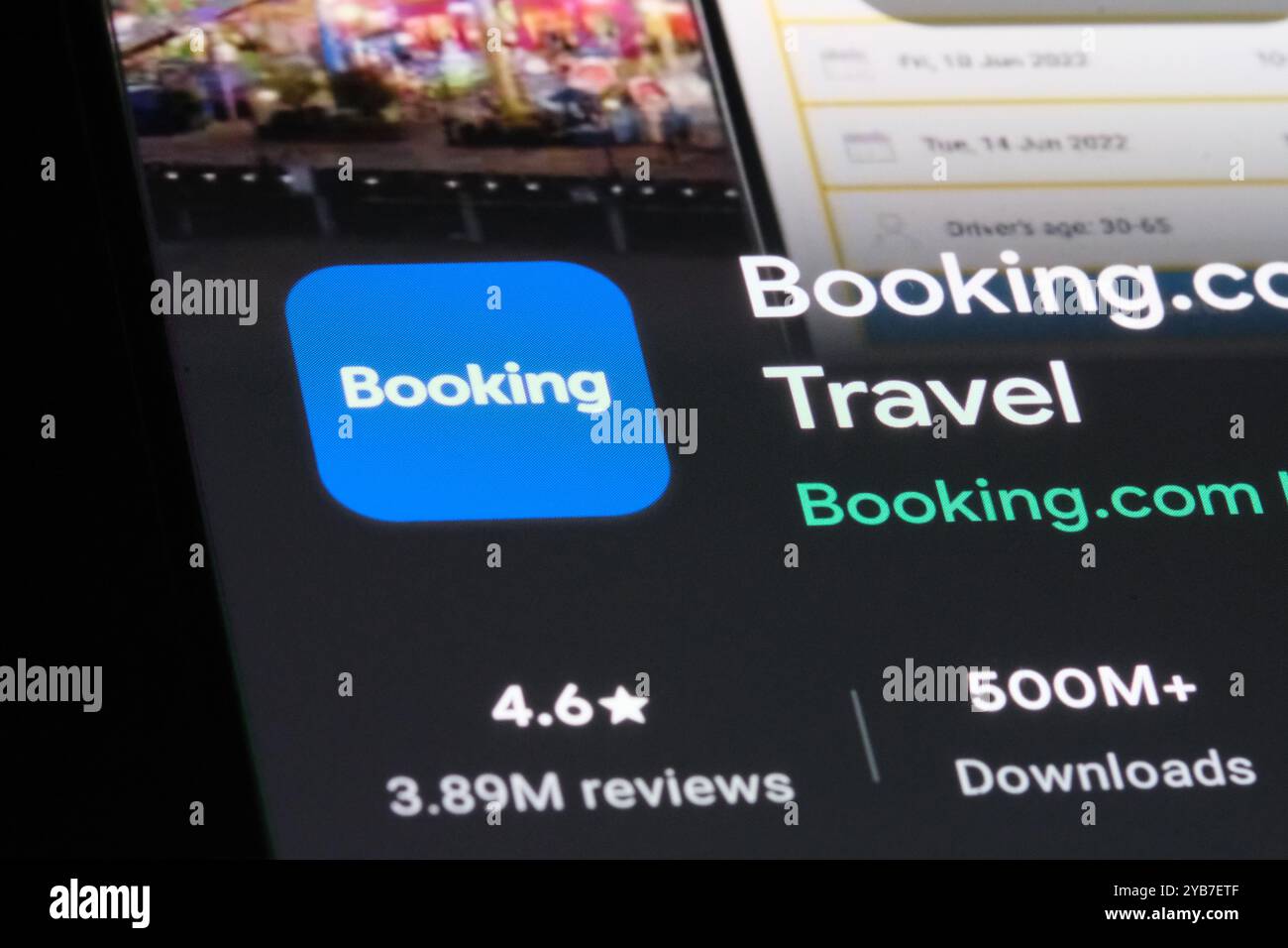 Booking.com app icon and company brand logo sign Stock Photo - Alamy