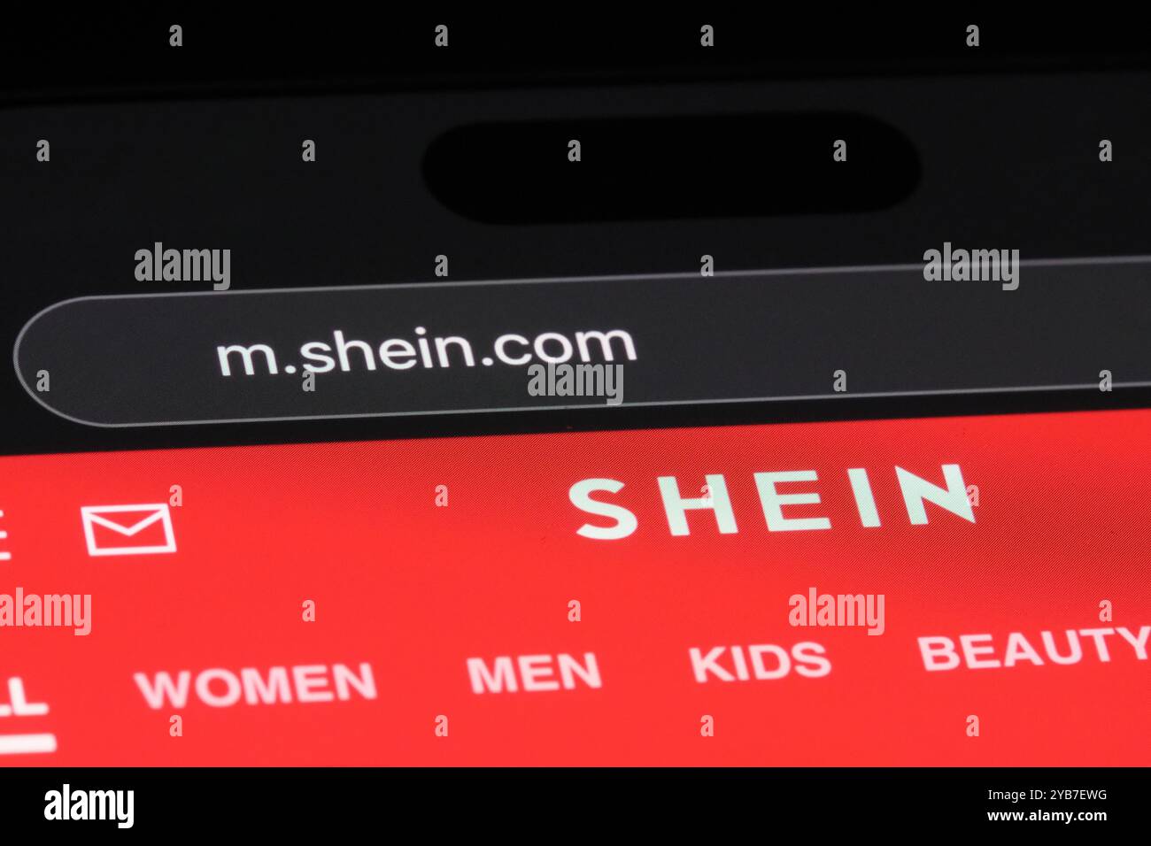 Shein company brand logo sign on official website Stock Photo - Alamy