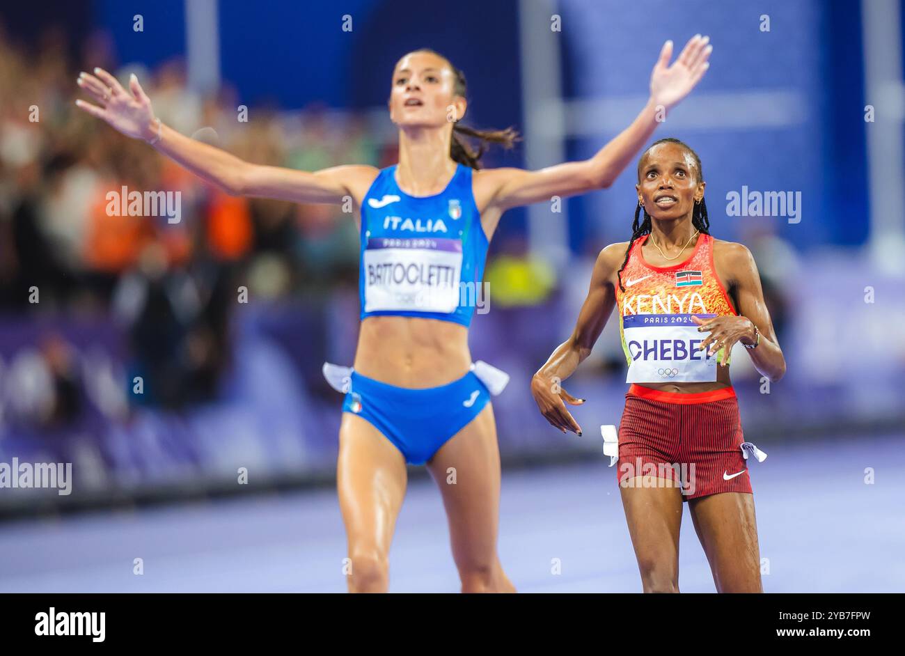 Nadia Battocletti participating in the 10.000 meters at the Paris 2024 ...