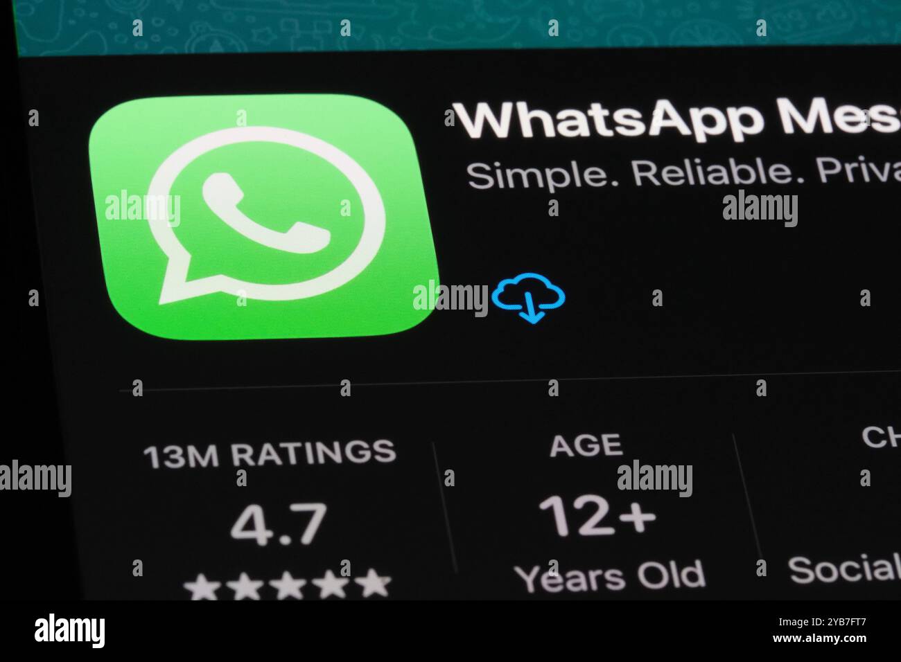 WhatsApp Messenger app icon and brand logo Stock Photo - Alamy