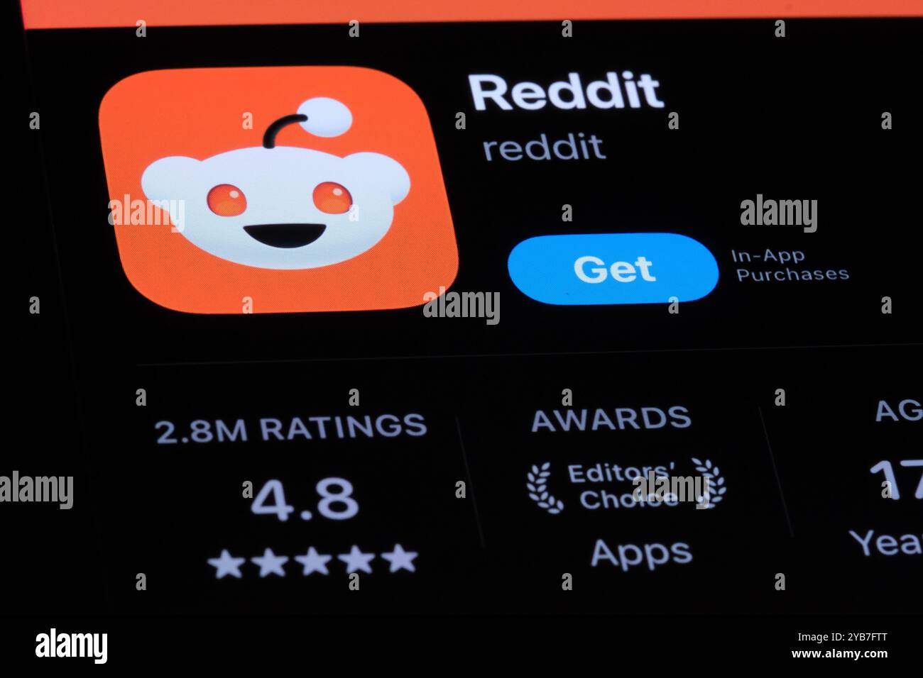 Reddit app icon and company brand logo Stock Photo - Alamy