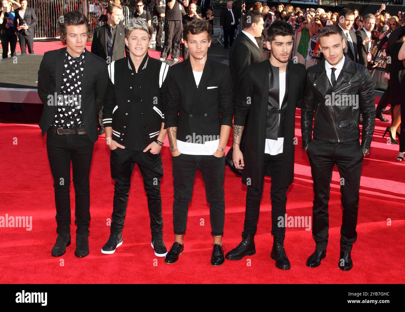 One Direction ( Harry Styles, Niall Horan, Louis Tomlinson, Zayn Malik & Liam Payne )attended ...
