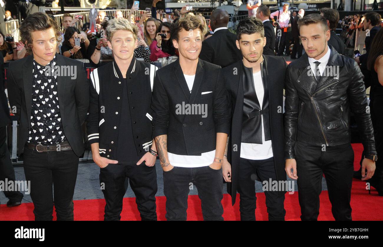 One Direction ( Harry Styles, Niall Horan, Louis Tomlinson, Zayn Malik & Liam Payne )attended ...