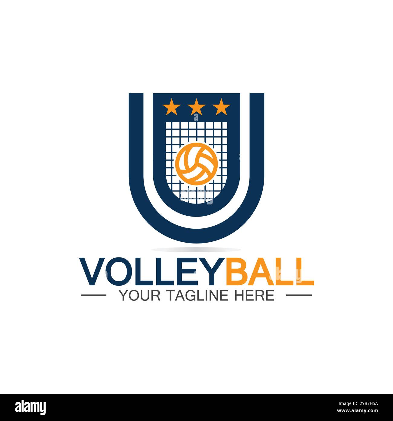 Volleyball logo icon design vector template, Modern design, isolated on ...