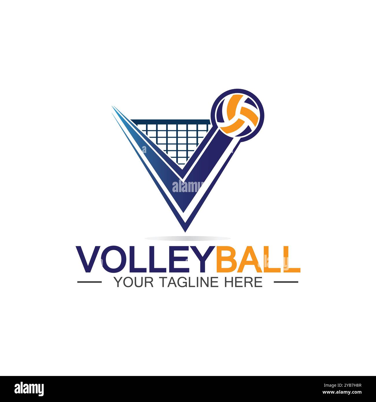 Volleyball logo icon design vector template, Modern design, isolated on ...