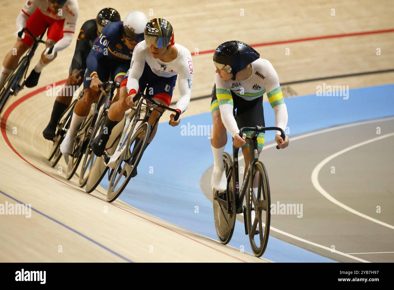 Copenhagen, Denmark, October 17 2024 Tissot Track Cycling World ...