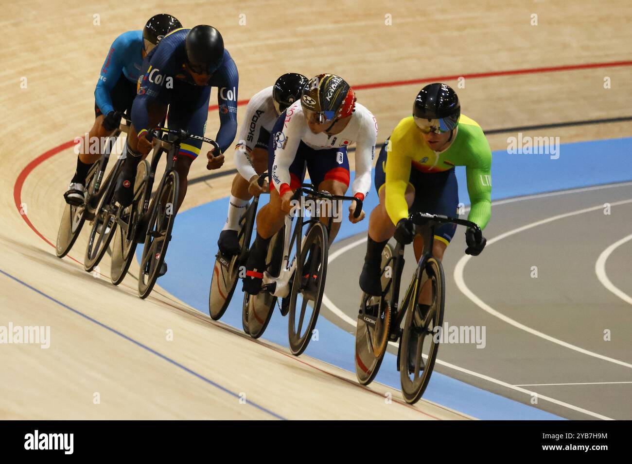 Copenhagen, Denmark, October 17 2024 Tissot Track Cycling World ...