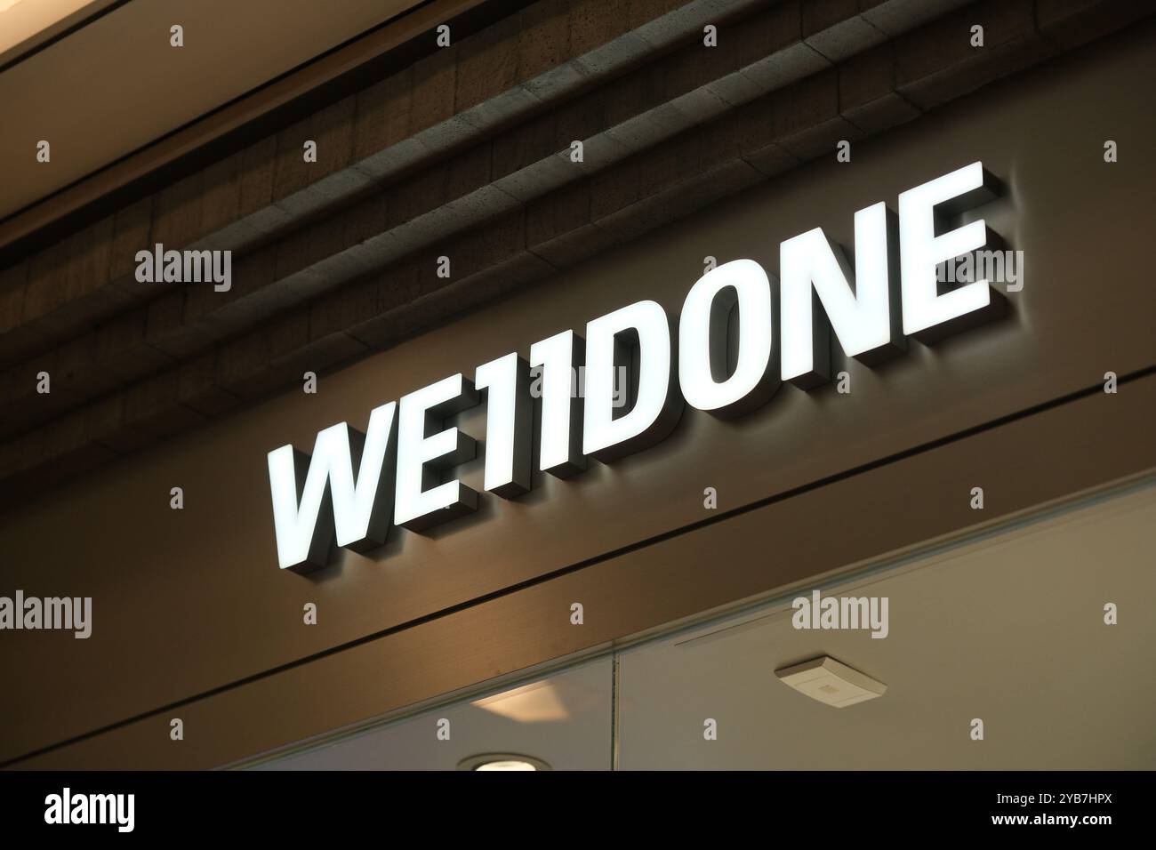 Shanghai,China-July 22nd 2023: We11done store sign brand logo Stock ...