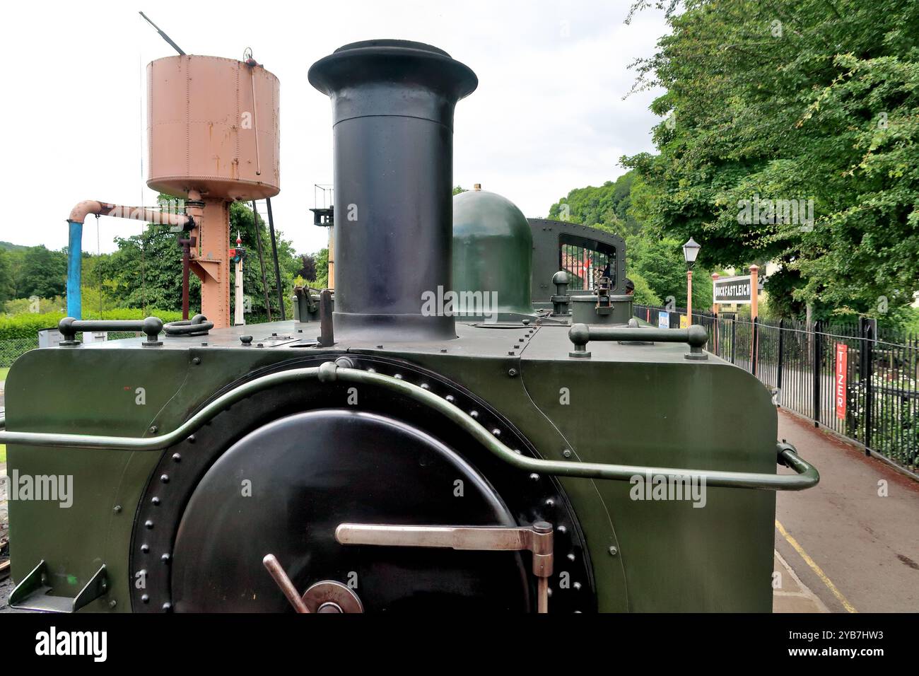 GWR pannier tank No 1369 waits to leave Buckfastleigh station on the ...