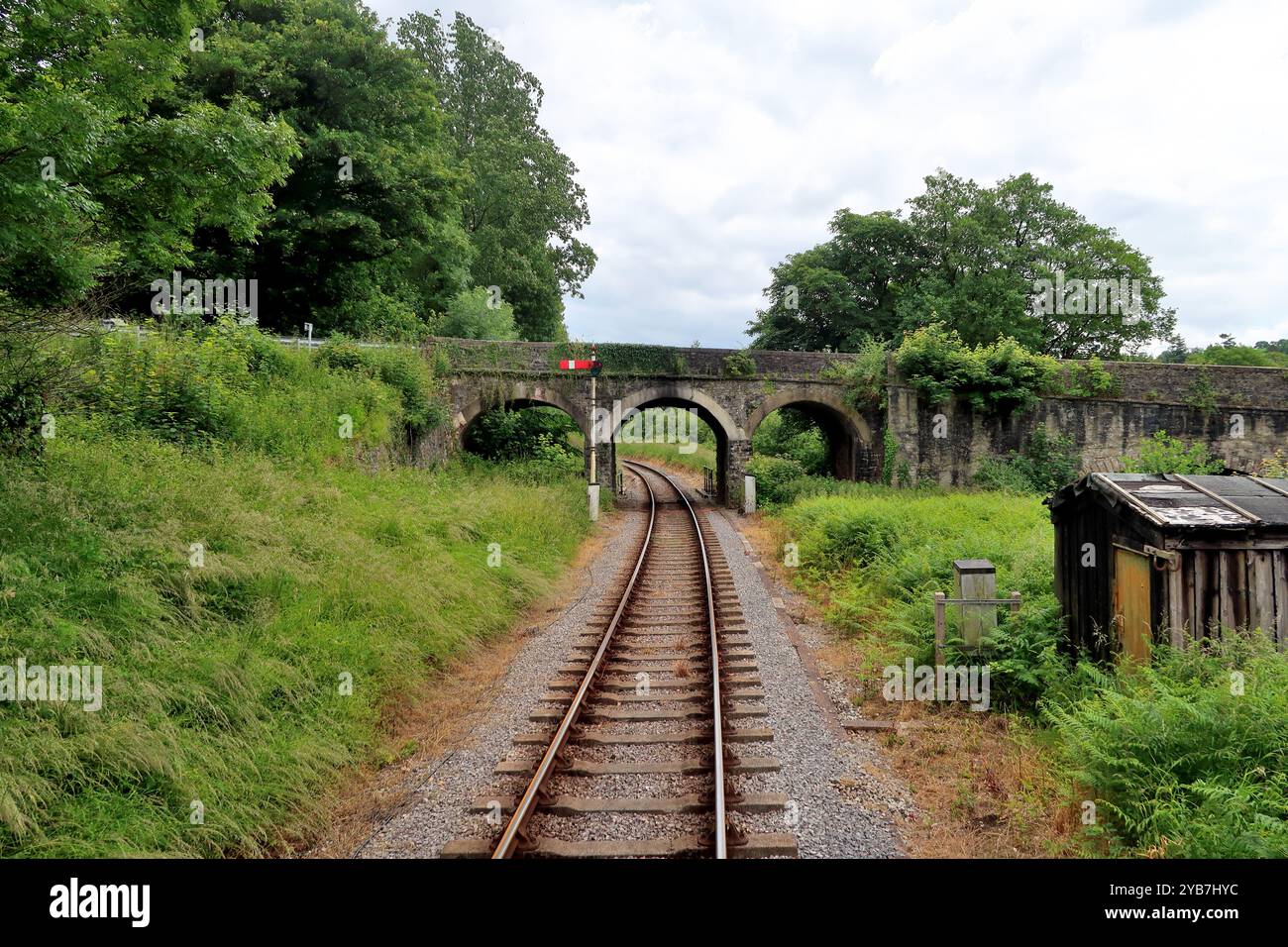 Riverford Bridge (Hood Bridge) on the South Devon Railway, seen from ...