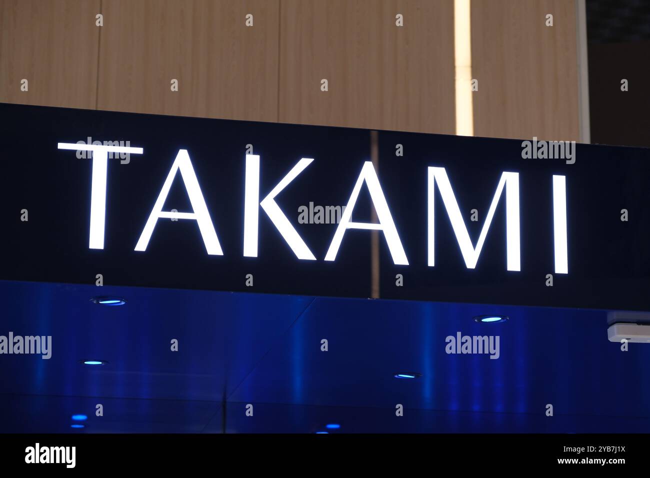 Hangzhou,China-July 15th 2023: Takami store sign brand logo. Skincare brand Stock Photo - Alamy