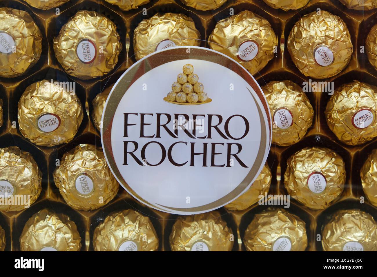 Shanghai,China-Jan.20th 2024: Ferrero Rocher chocolate product and ...