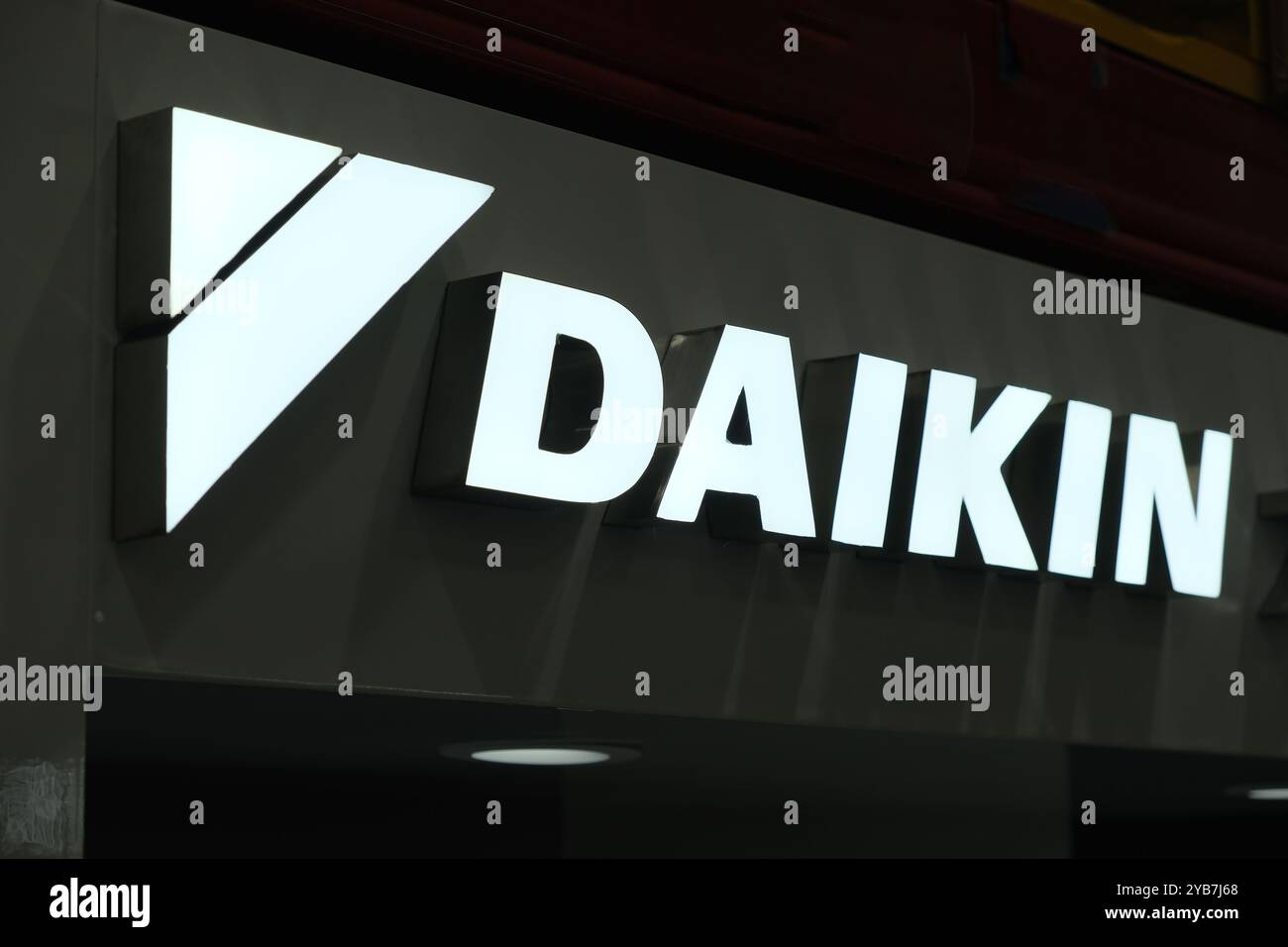 Shanghai,China-Jan.20th 2024: Daikin store sign. Daikin Industries ...
