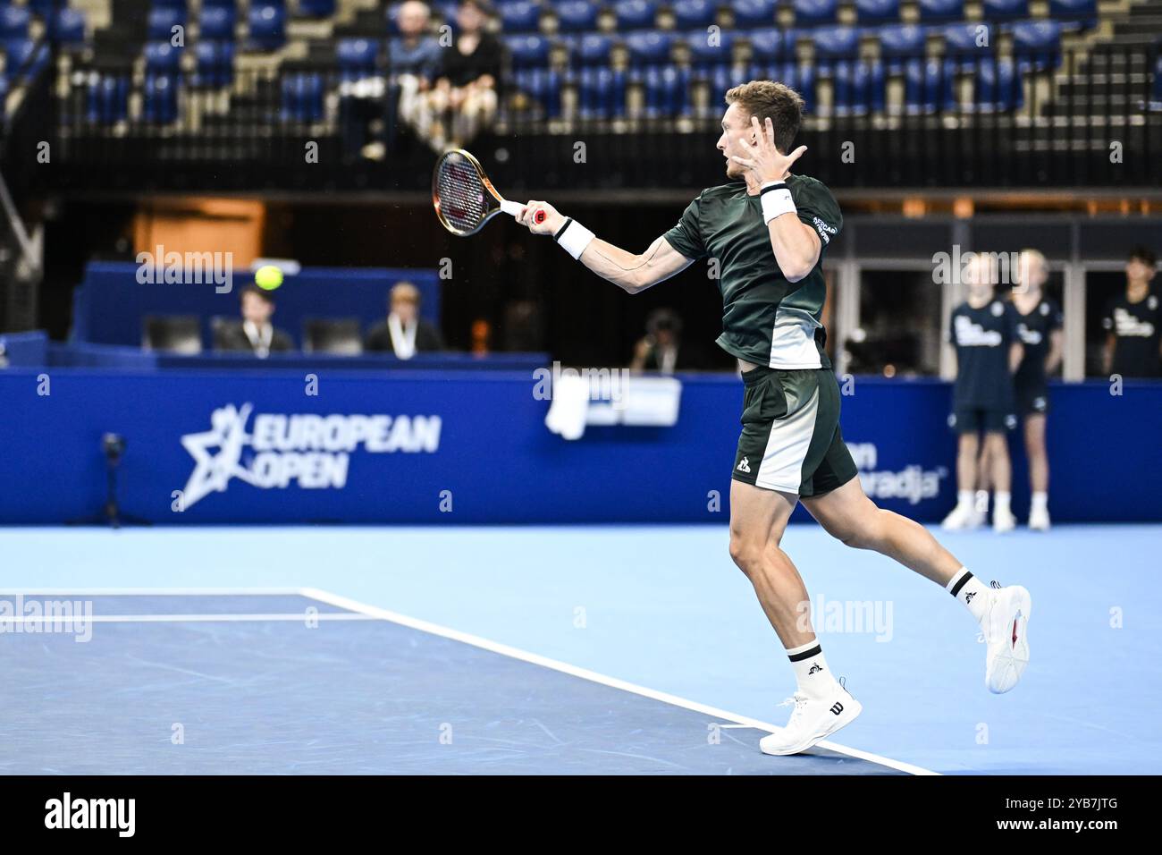 Czech Jiri Lehecka pictured in action during a tennis match in the ...