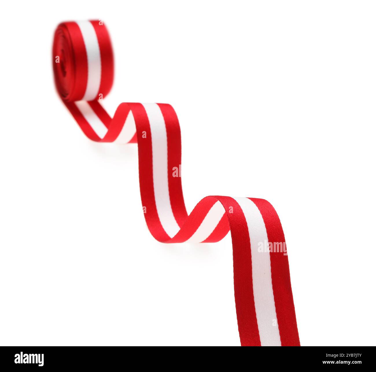 Ribbon in colors of Austrian flag isolated on white Stock Photo - Alamy