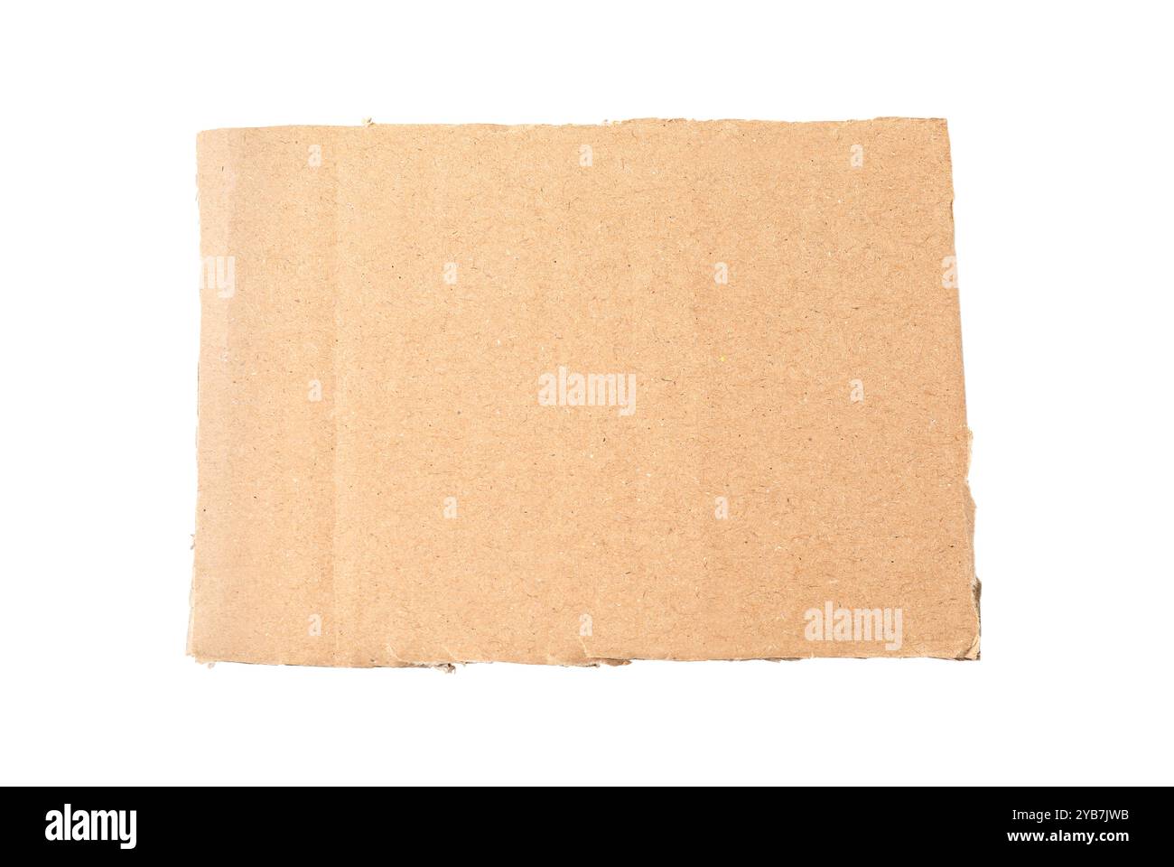 One carton paper sheet isolated on white, top view Stock Photo - Alamy