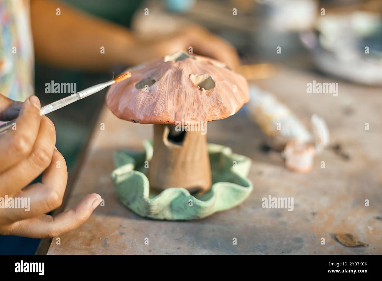 Ceramic workshop. The process of creating pottery Stock Photo - Alamy
