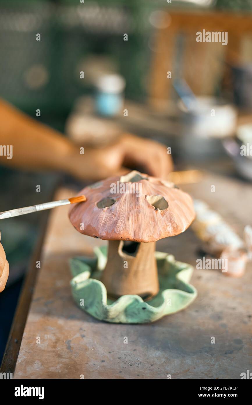 Ceramic workshop. The process of creating pottery Stock Photo - Alamy