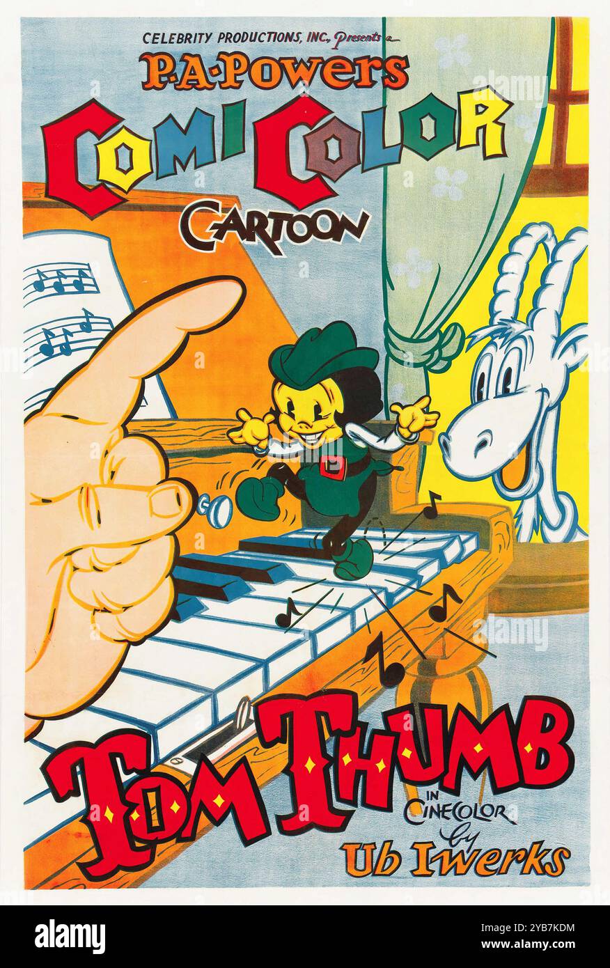 P.A. Powers ComiColor Cartoon - Tom Thumb ( Ub Iwerks production, 1936 ...
