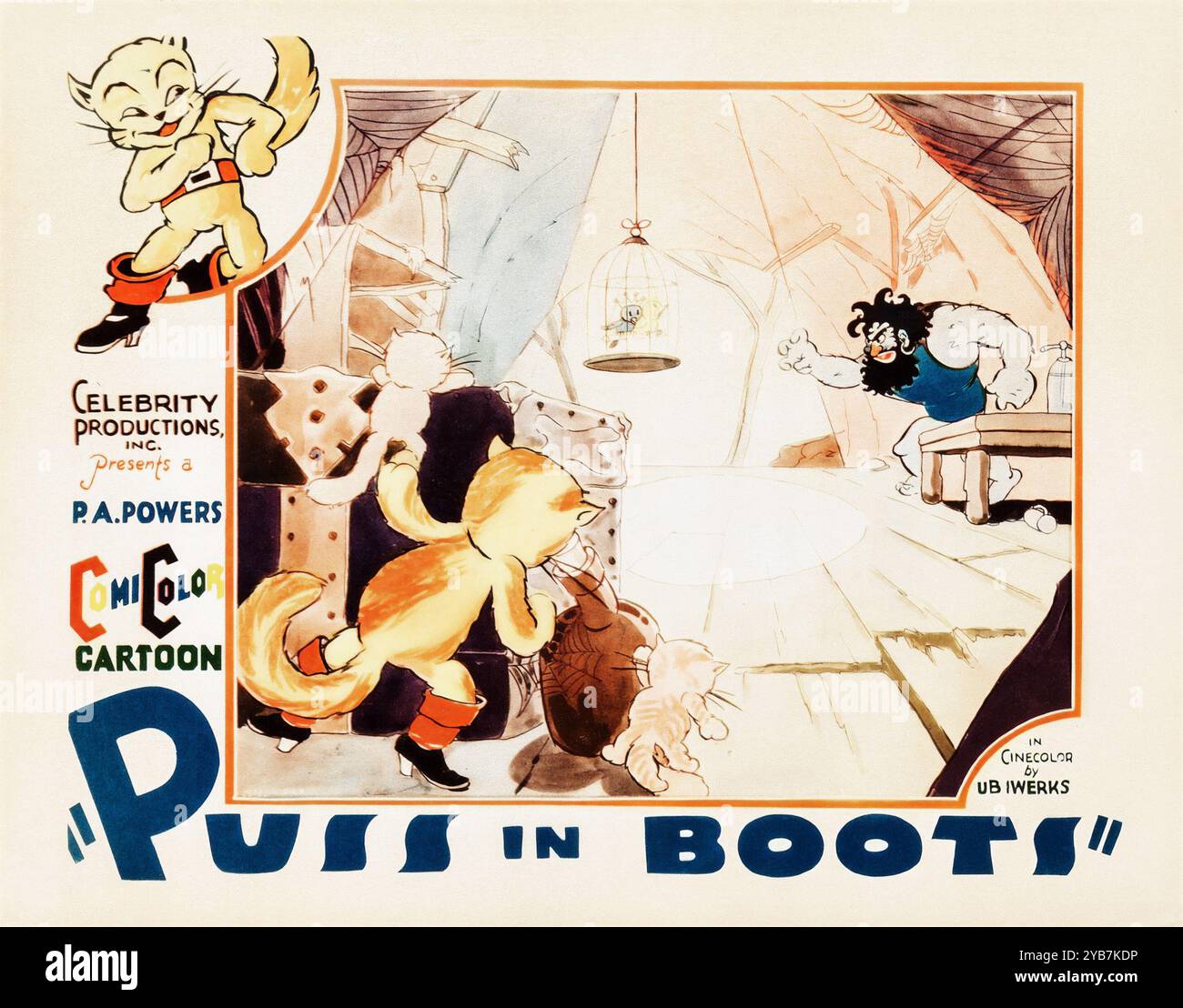 Puss in Boots (Celebrity Productions, 1934). Lobby Card. Animation ...