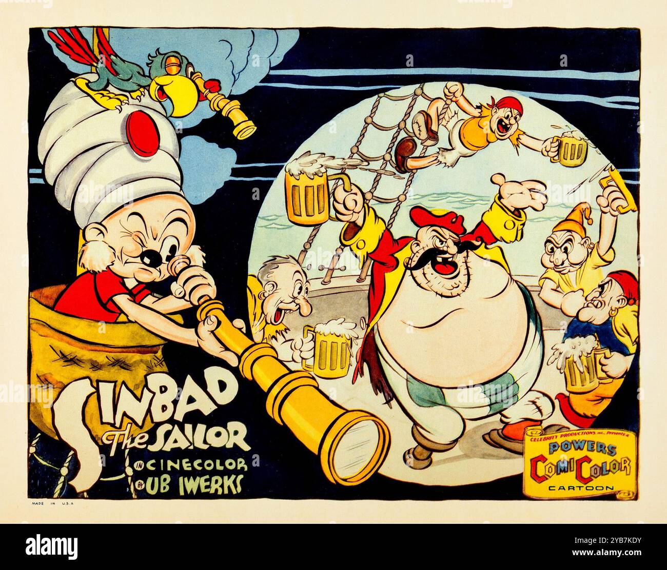 Sinbad the Sailor Theatrical Lobby Card (Ub Iwerks, 1935) Celebrity ...